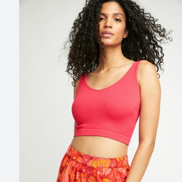 Free People | Tops | Nwt Free People Intimately Solid Rib Brami Crop ...
